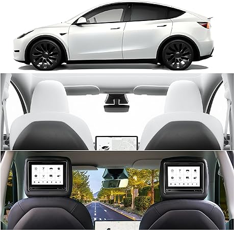 Rear Seat Entertainment System for Tesla, Dual Headrest Replacement ...